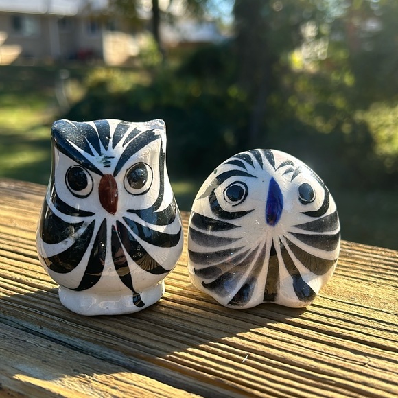 Vintage | Accents | Vintage Pair Of Mcm Owls Mexican Folk Art Hand ...